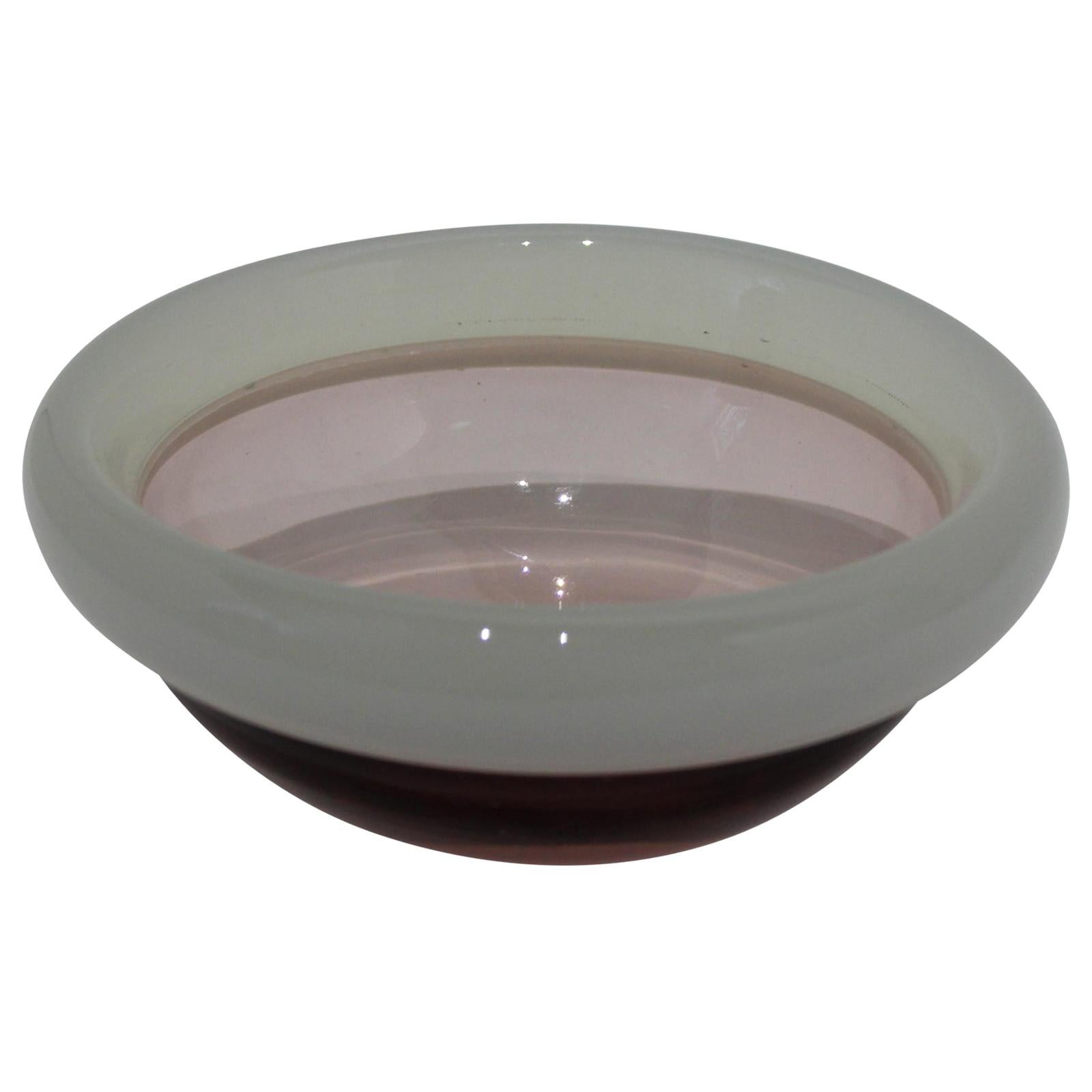 Two Frosted Glass Dishes by Seguso, 1970s For Sale at 1stDibs