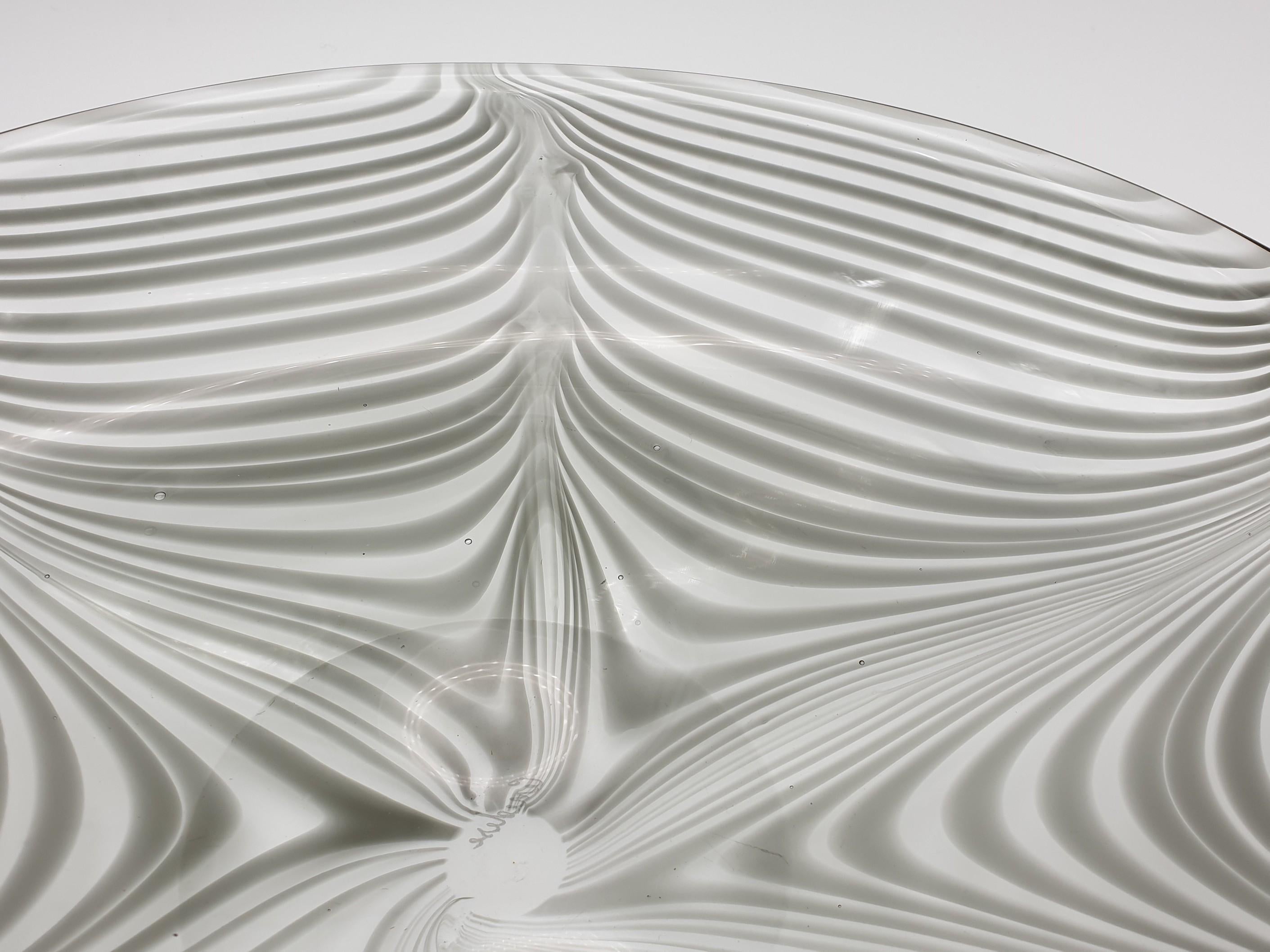 Murano Glass Bowl in "Fenicio" Festooning Pattern by Cenedese, 1970s ...