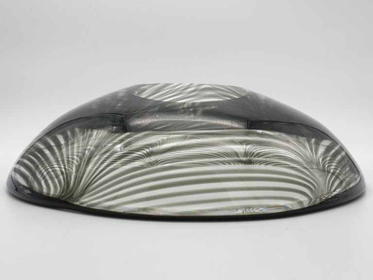 Murano Glass Bowl in "Fenicio" Festooning Pattern by Cenedese, 1970s ...