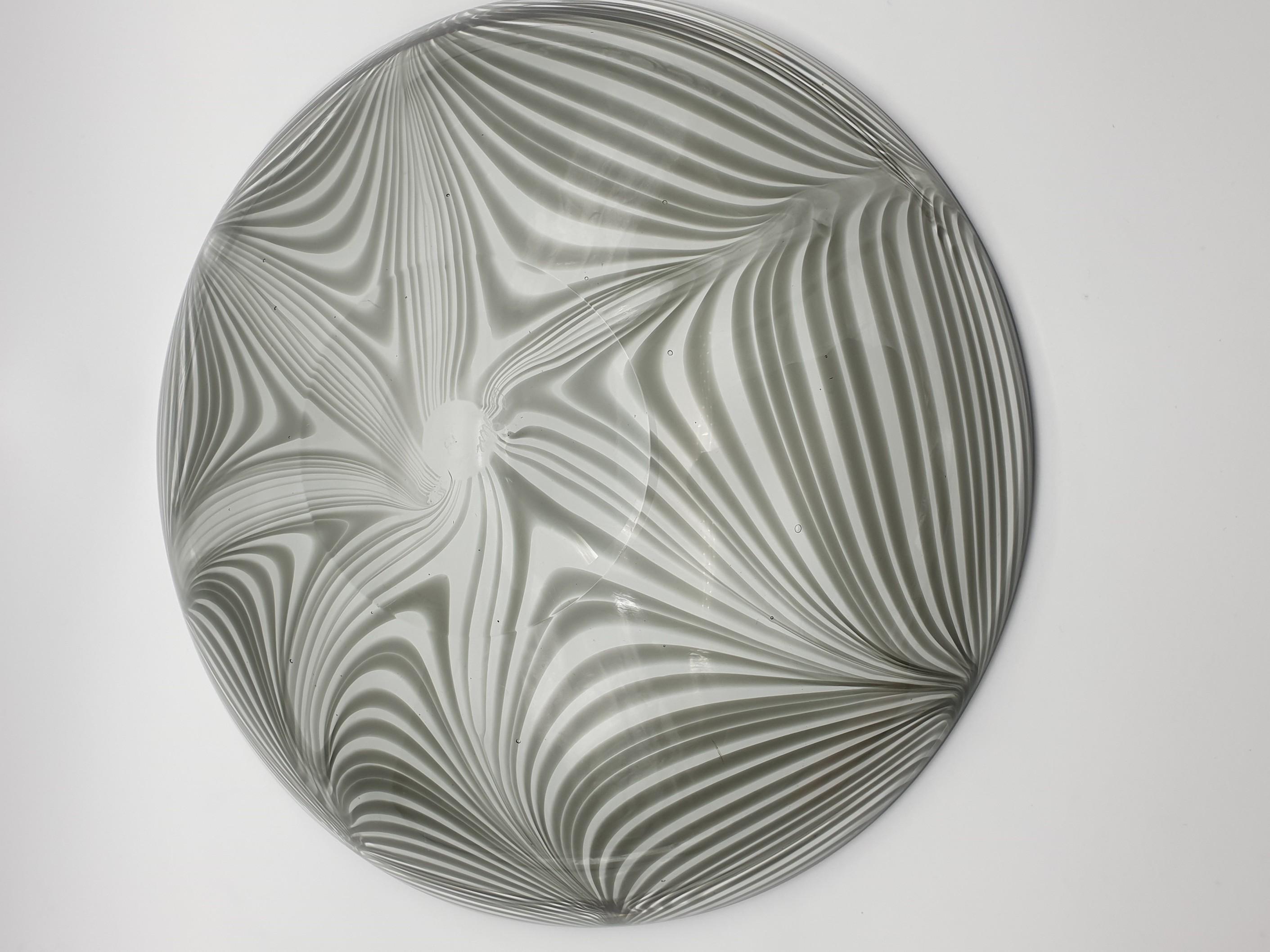 Murano Glass Bowl in "Fenicio" Festooning Pattern by Cenedese, 1970s ...