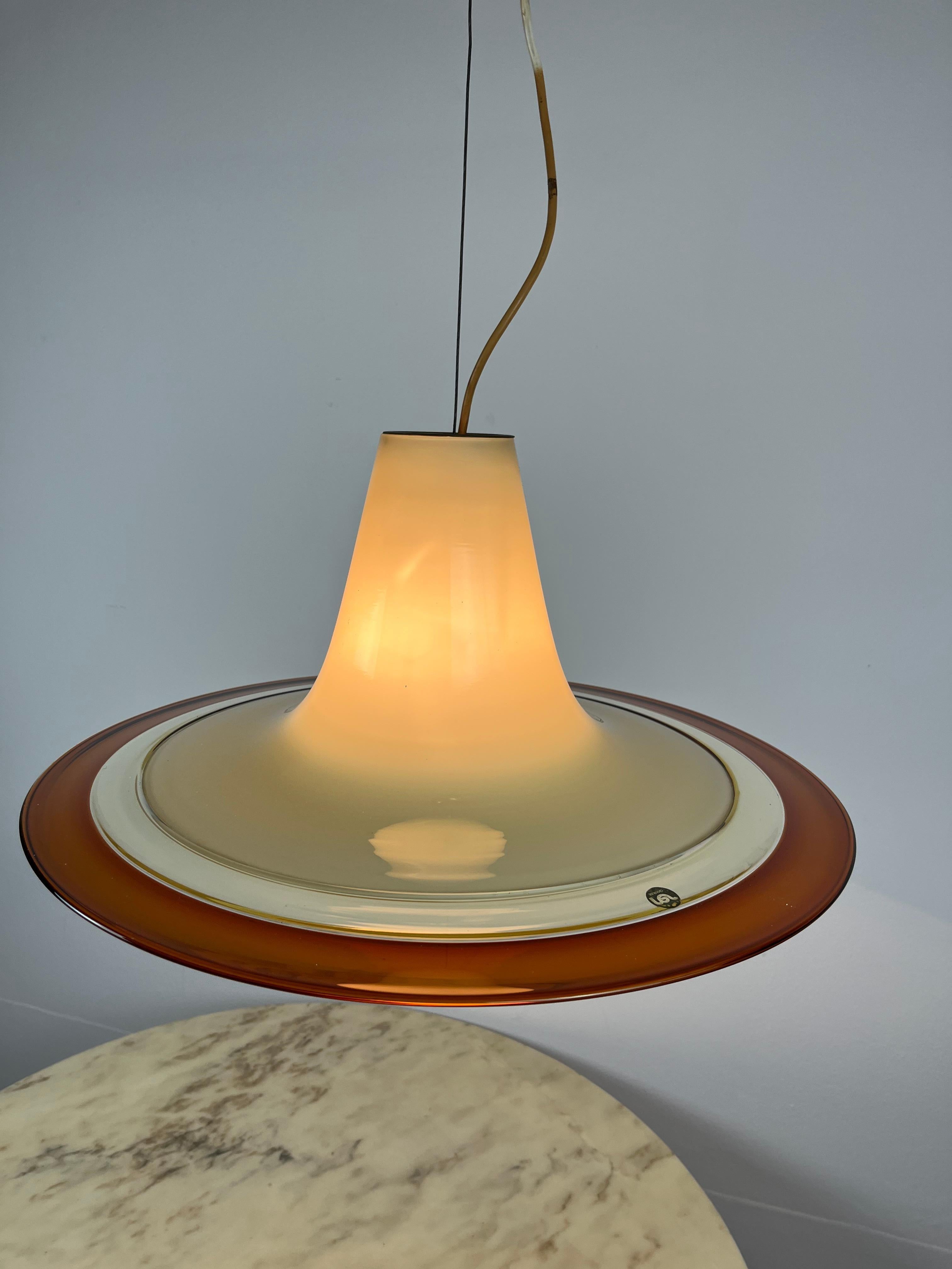 Murano Glass Chandelier, Res by De Majo, Italy, 1970s For Sale at 1stDibs