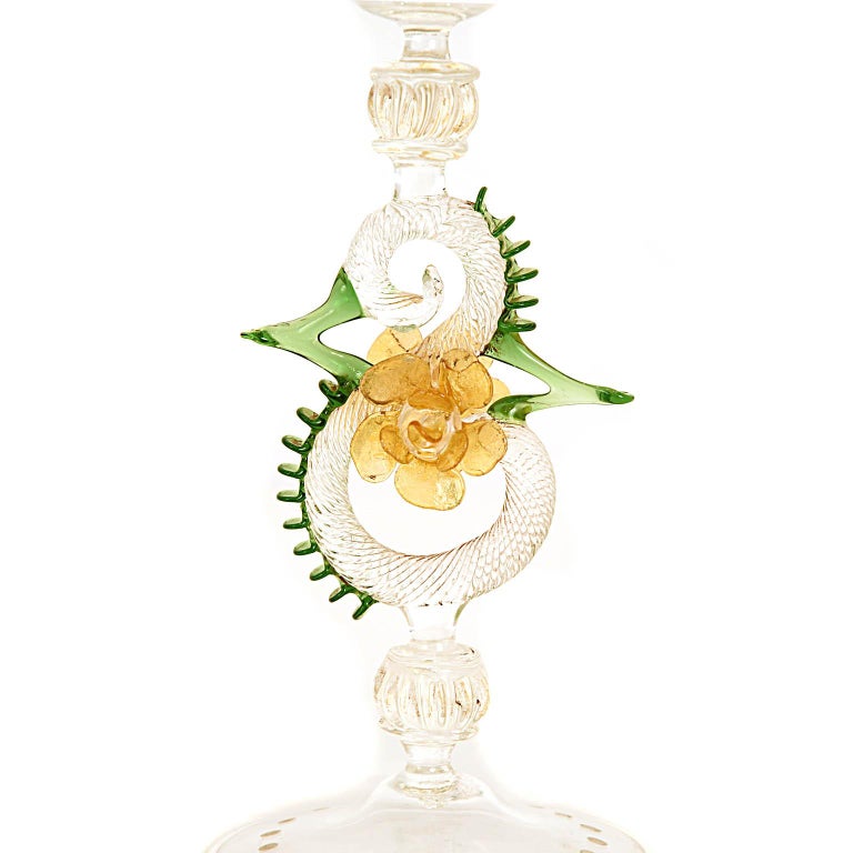Murano Glass, Clear and Color, 1970s For Sale at 1stDibs