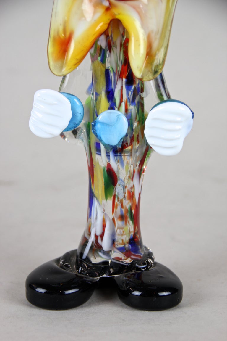 Murano Glass Clown, Italy, circa 1950 For Sale at 1stDibs