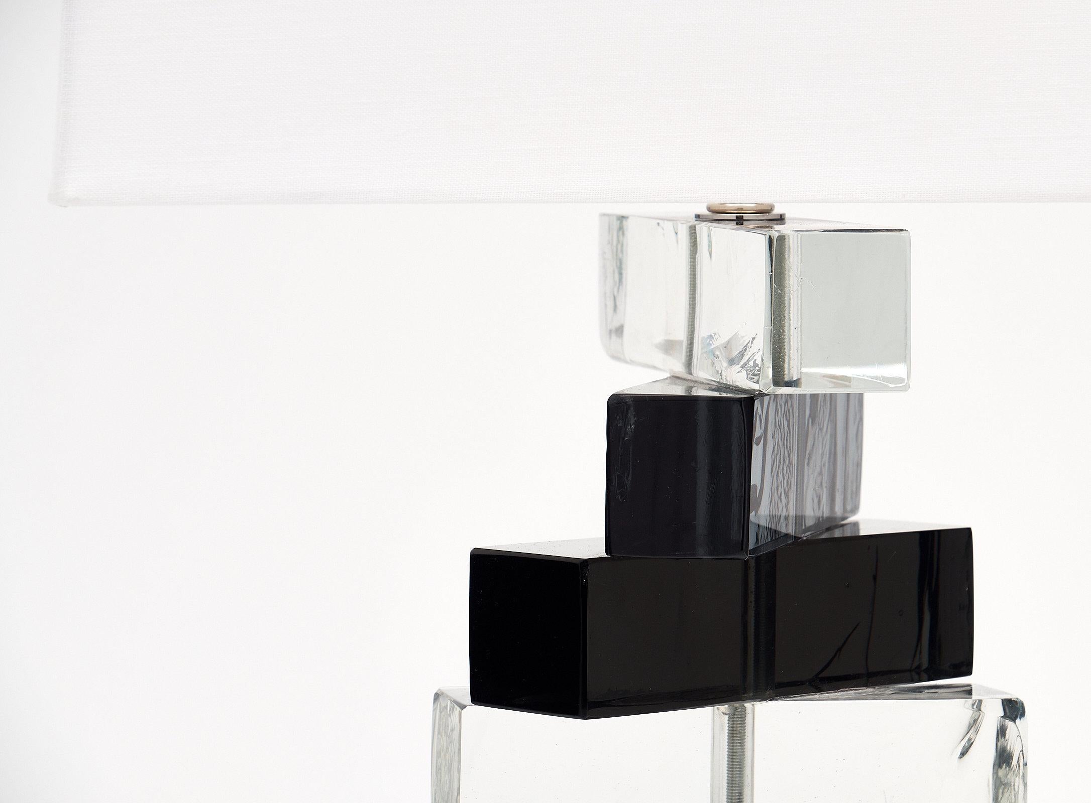 Murano Glass Cubist Lamps at 1stDibs