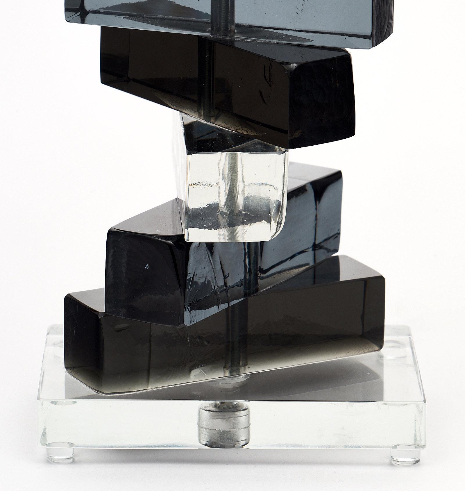 Murano Glass Cubist Lamps at 1stDibs