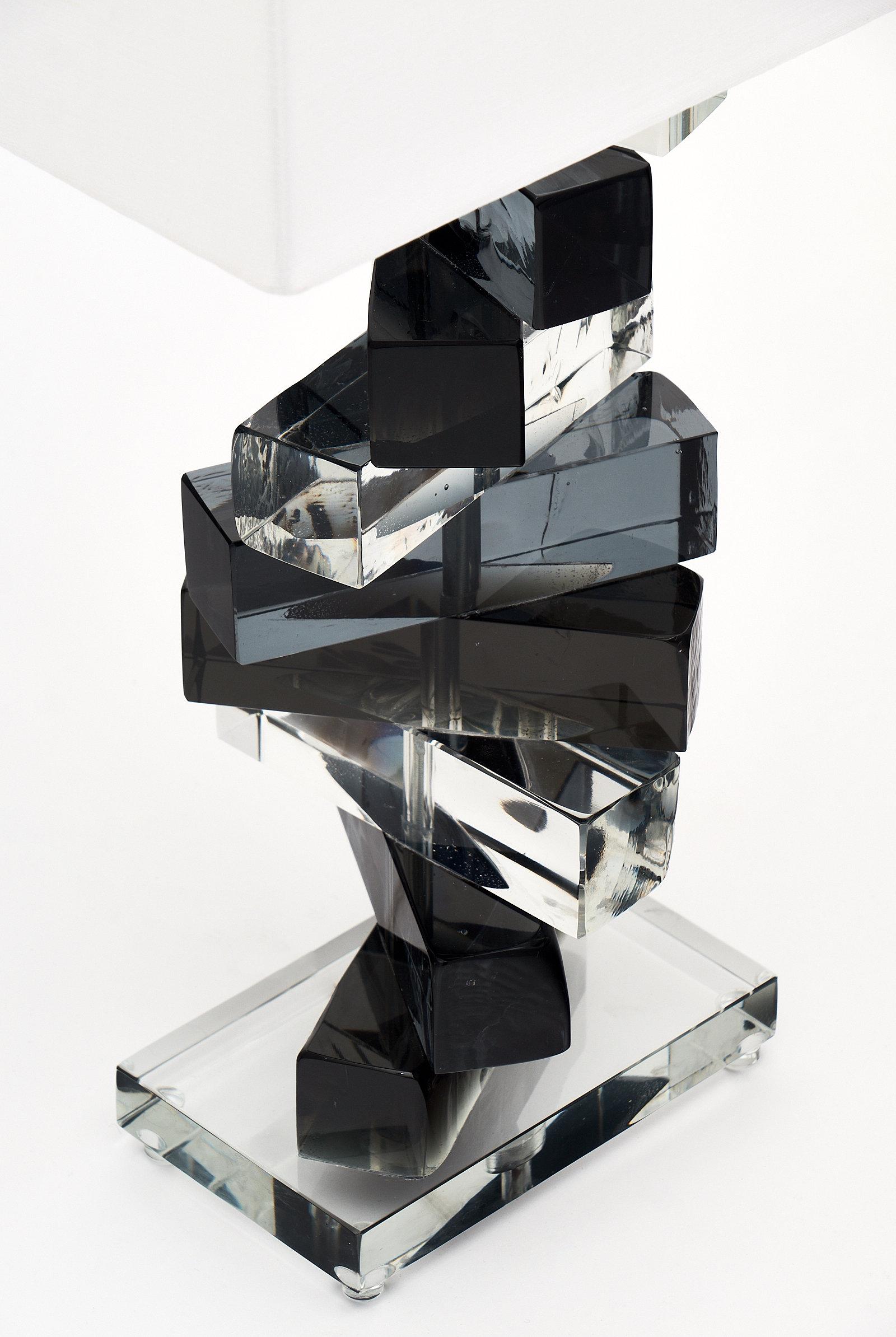 Murano Glass Cubist Lamps at 1stDibs