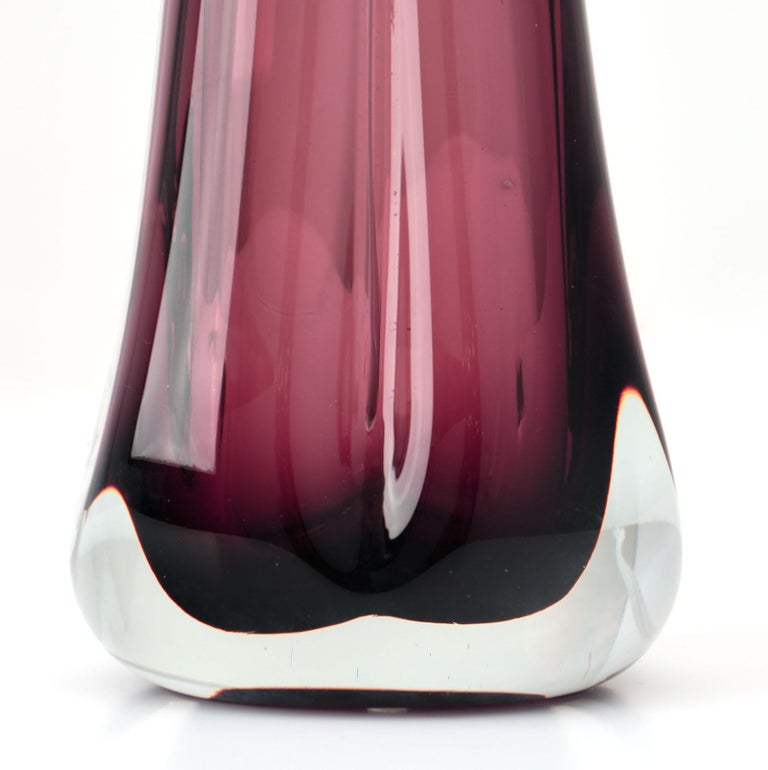 Murano Glass Dark Amethyst Lamps For Sale at 1stDibs