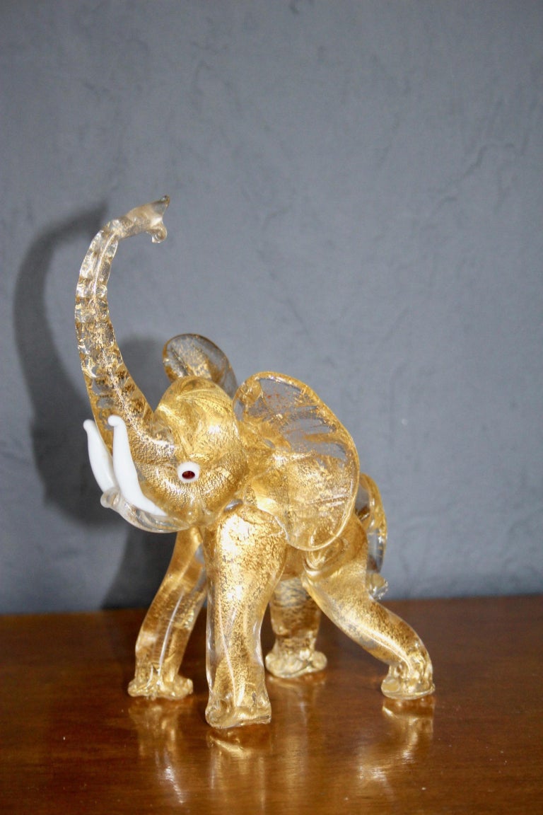 murano glass elephant For Sale at 1stDibs
