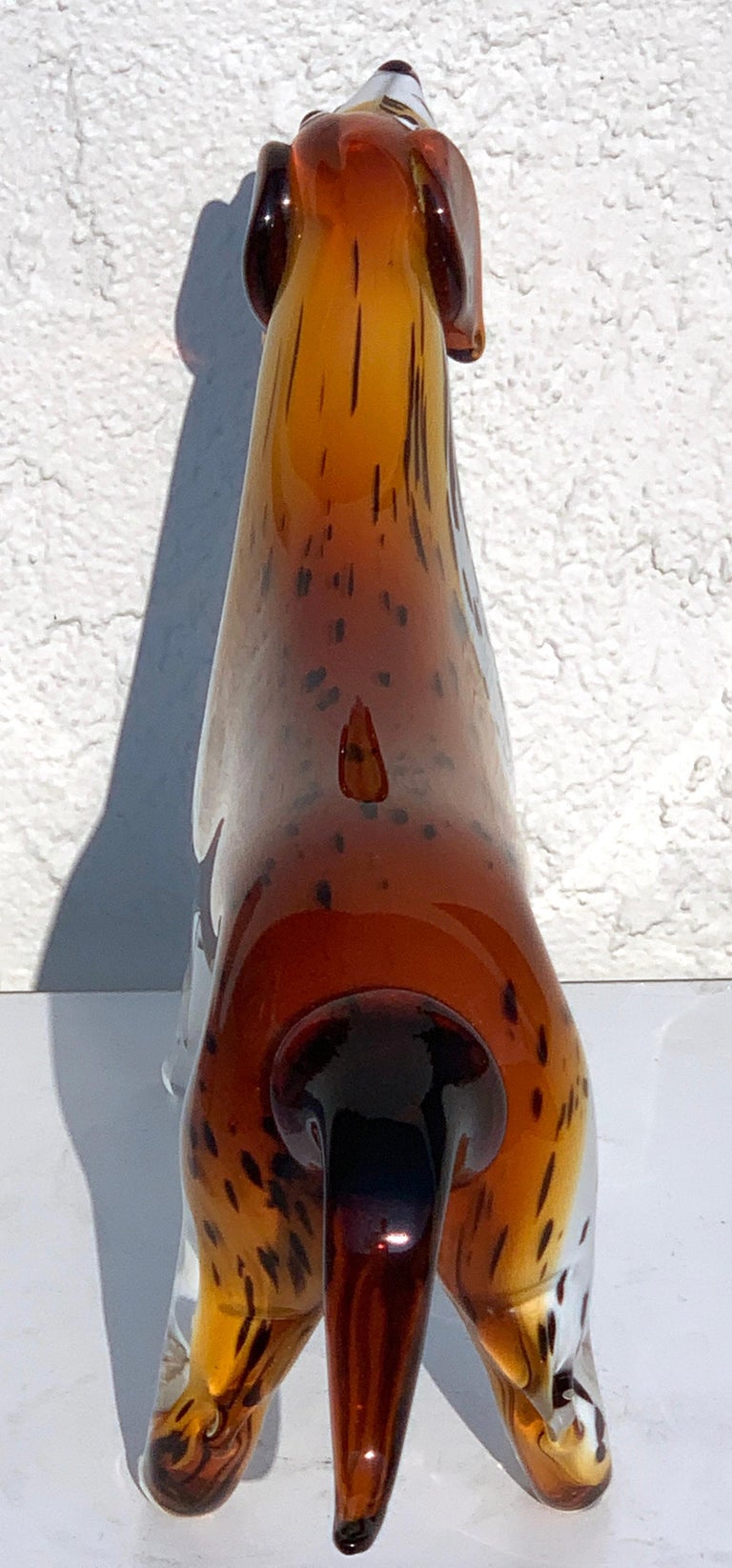 Murano Glass Figure of Spotted Dog For Sale at 1stDibs