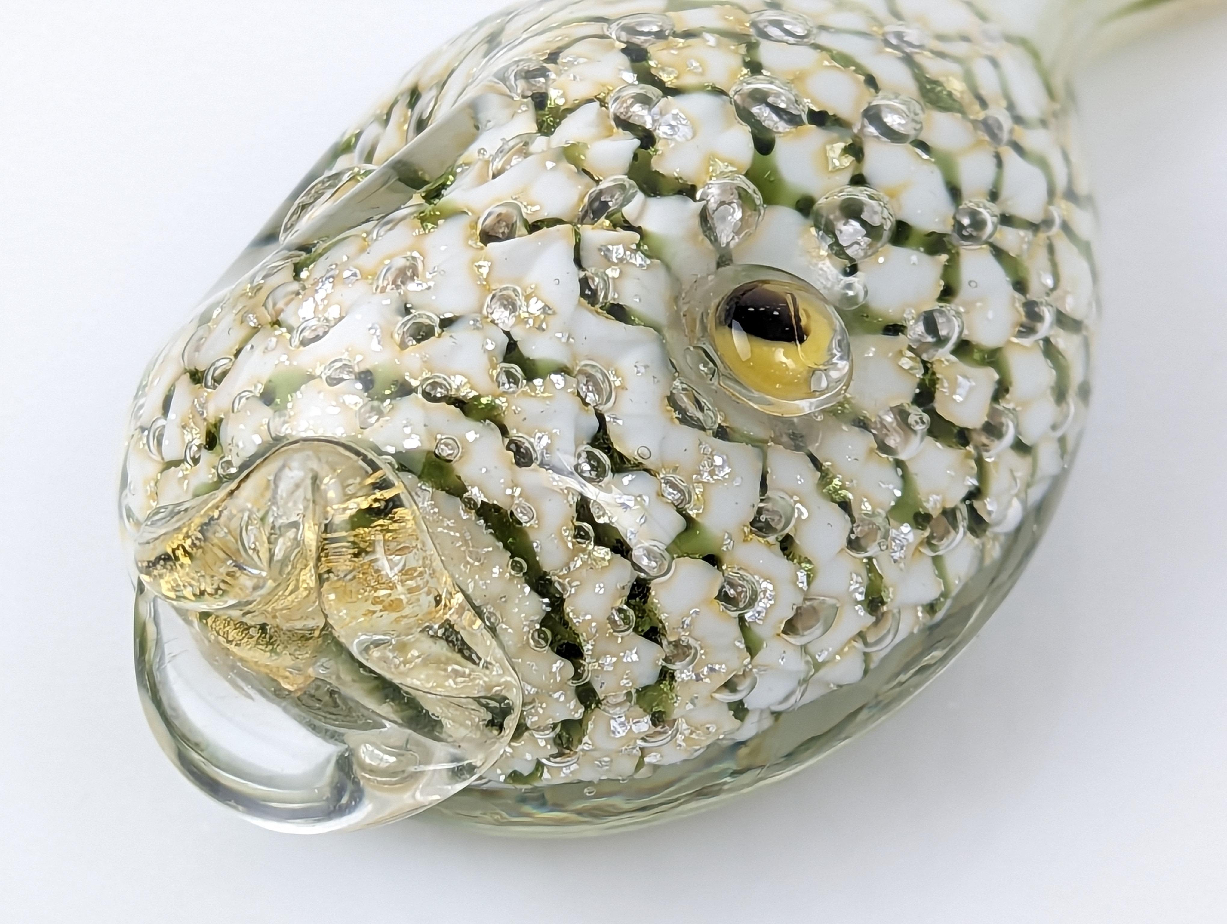 Murano Glass Fish Sculpture Galliano Ferro, 1960s at 1stDibs