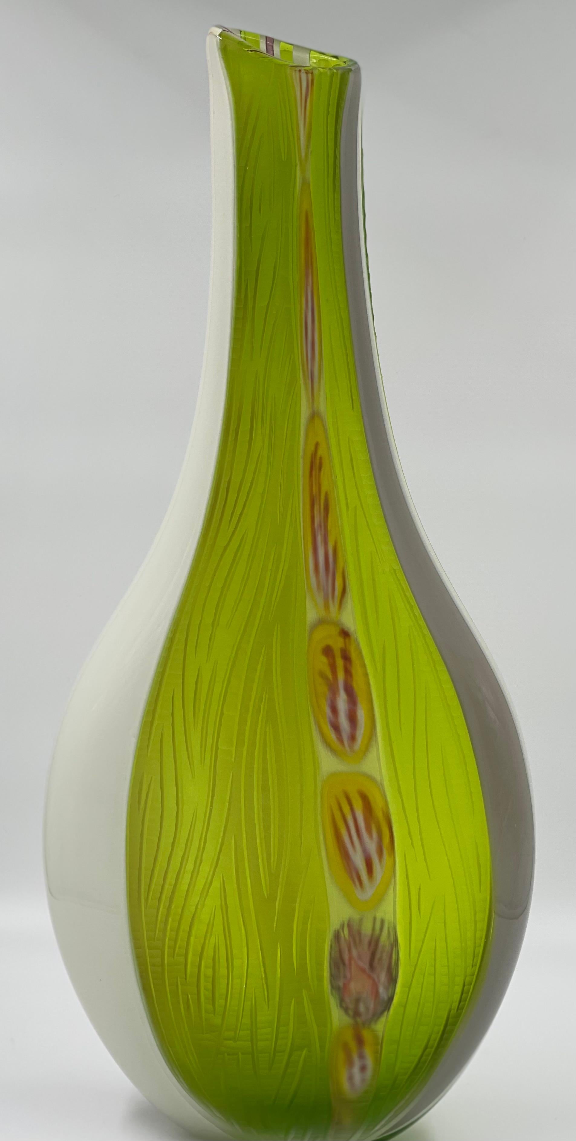 Murano Glass Floor Vase by Afro Celotto at 1stDibs
