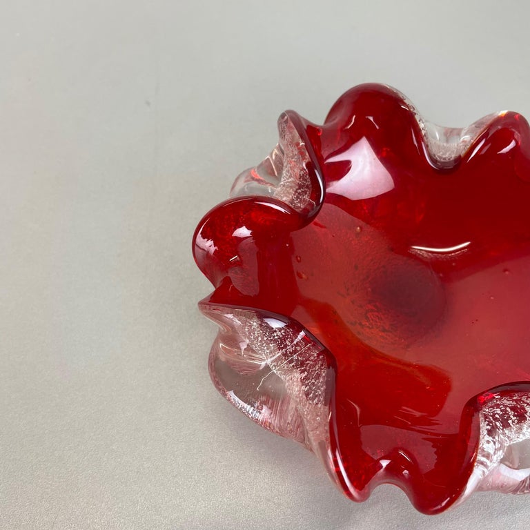 Murano Glass "Floral" Bowl Element Shell Ashtray by Barovier + Toso ...