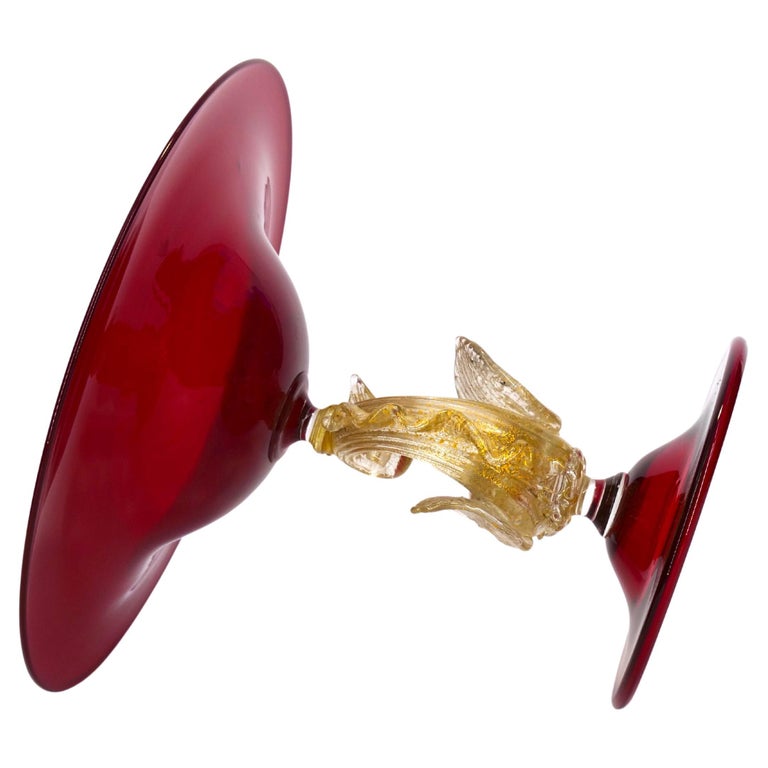 Murano Glass / Gold Flecks Decorative Centerpiece For Sale at 1stDibs