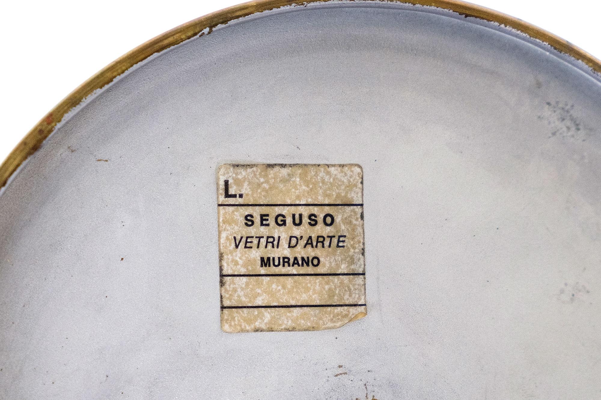 Murano Glass Gong by Seguso Vetri d'Arte, Italy For Sale at 1stDibs