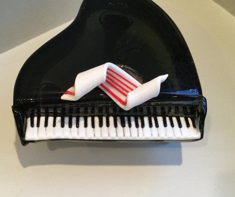Murano Glass Grand Piano with Pasta Glass Keys, circa 1950s For Sale at ...