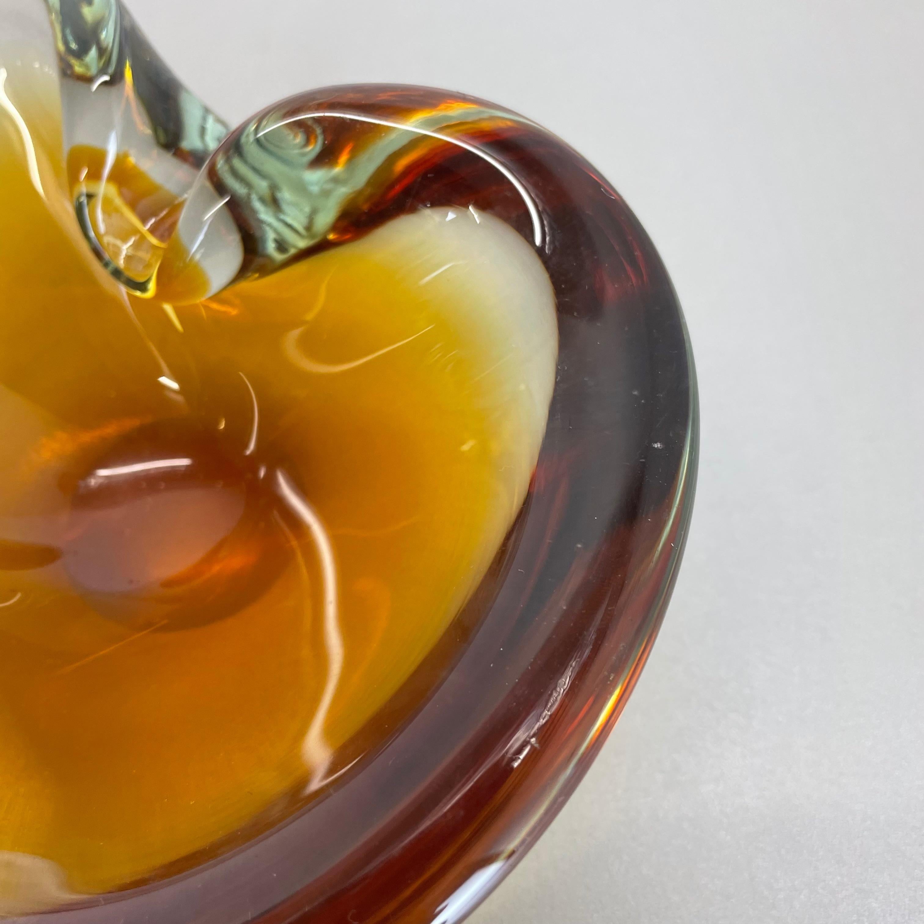 Murano Glass "Honey" Bowl Element Shell Ashtray Seguso Murano, Italy ...