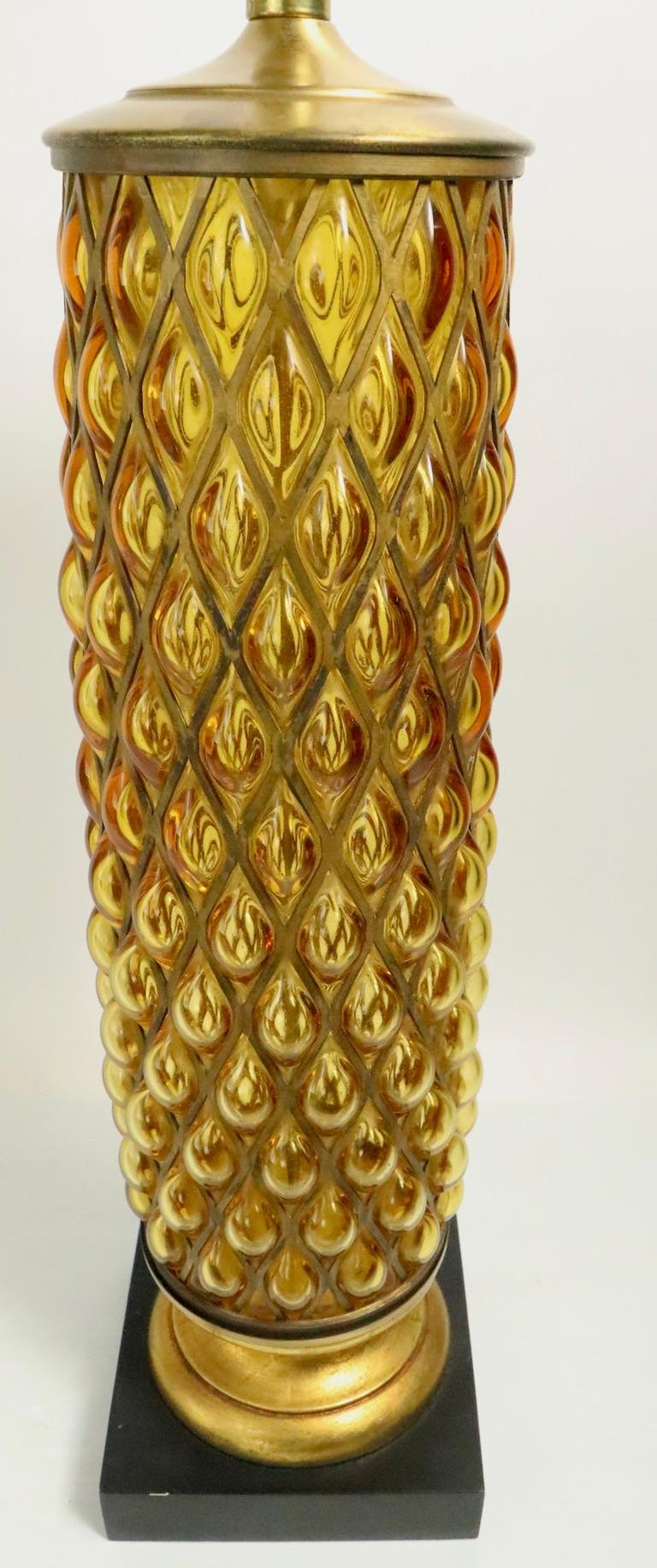 Murano Glass Lamp Blown into Metal Mesh Structure For Sale at 1stDibs ...