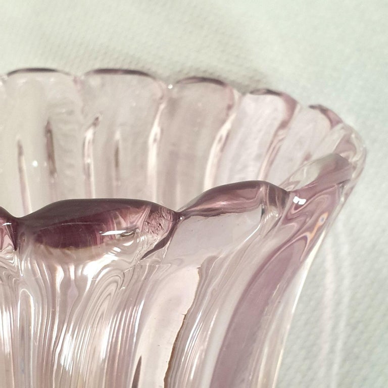 Murano Glass Lilac Sconces Venini Style, Mid-Century Modern, Pair For ...