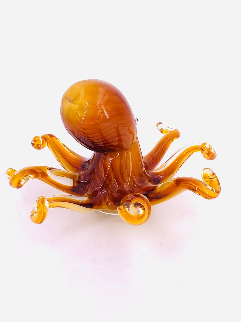 Murano Glass Octopus Sculpture Paperweight at 1stDibs