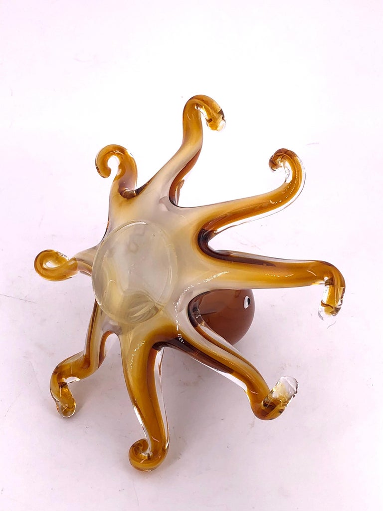 Murano Glass Octopus Sculpture Paperweight at 1stDibs
