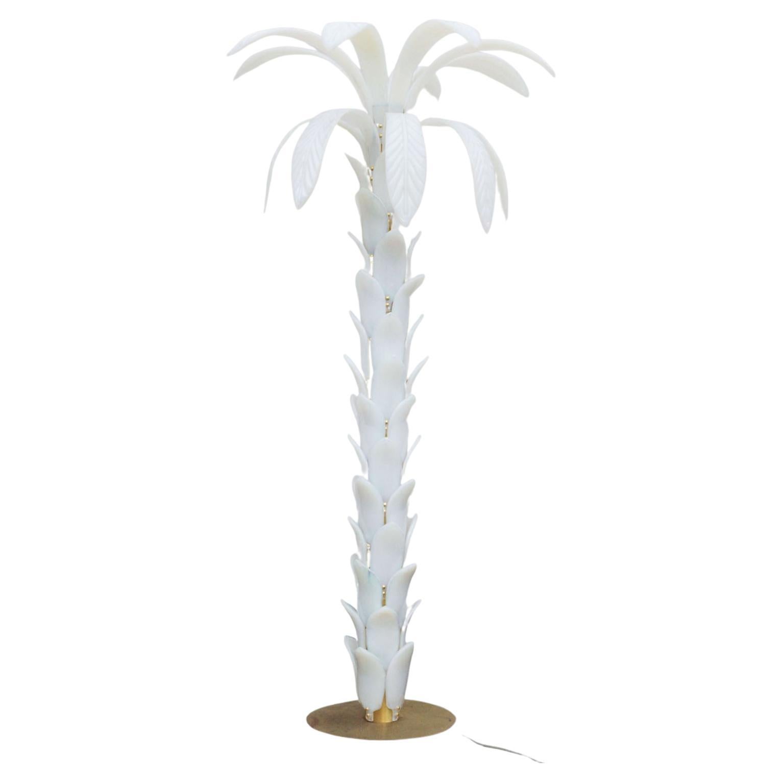 Rare Murano Glass Palm Tree Standing Lamps at 1stDibs