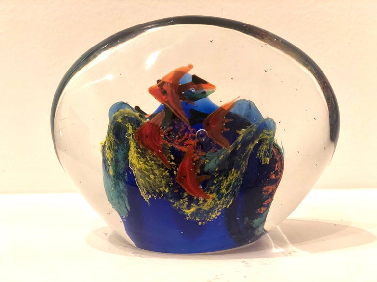 Murano Glass Paper Way Fish Aquarium For Sale at 1stDibs | murano glass ...