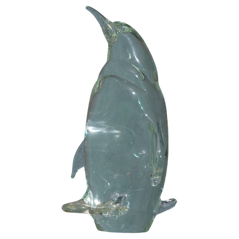 Murano Glass Penguin Sculpture, 1980 For Sale at 1stDibs