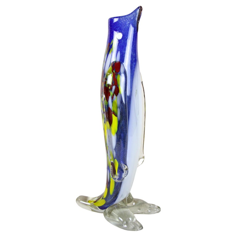 Murano Glass Penguin Vase Mid Century, Italy circa 1960 For Sale at 1stDibs