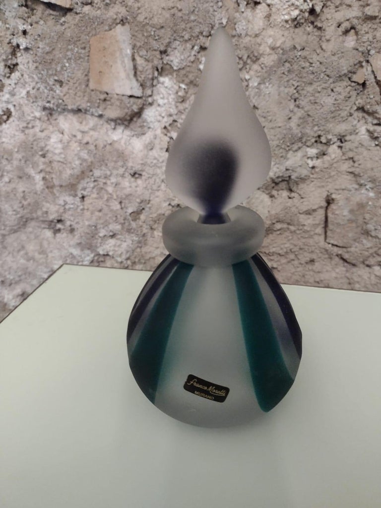 Murano Glass Perfume Bottle by Franco Moretti, Italy at 1stDibs
