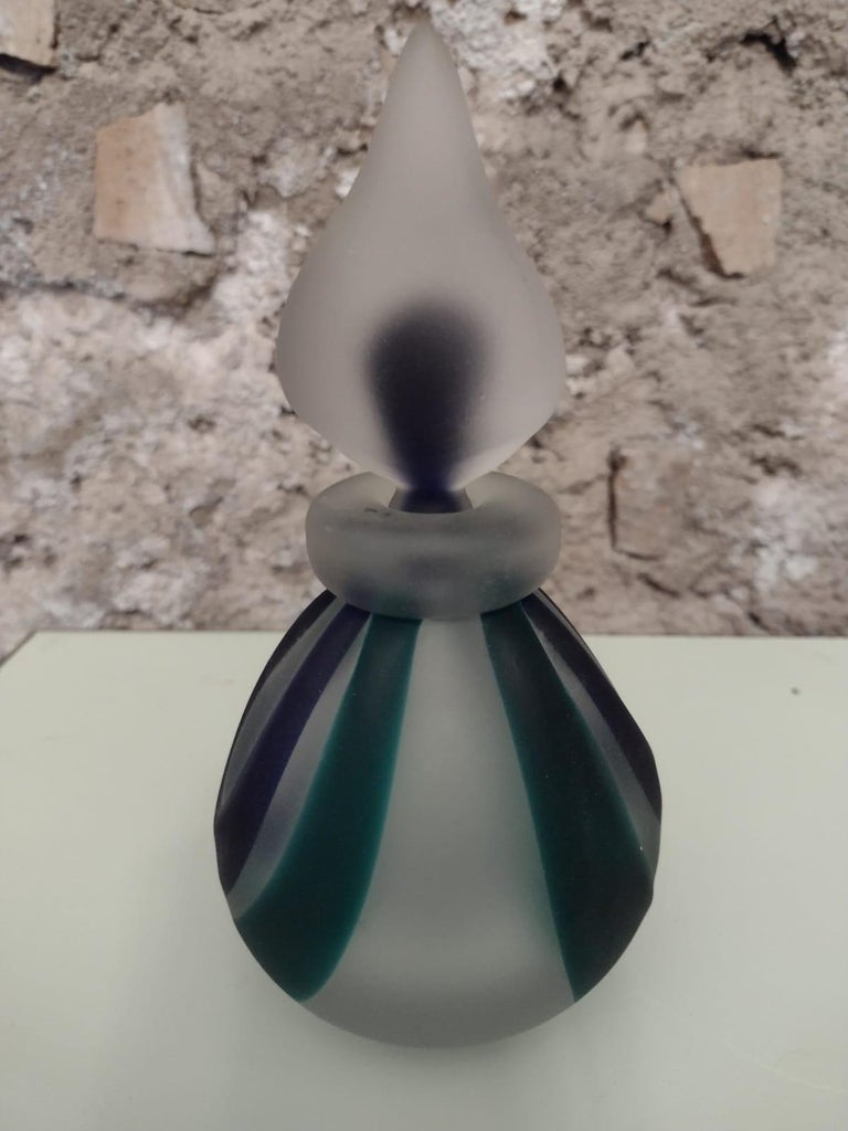 Murano Glass Perfume Bottle by Franco Moretti, Italy at 1stDibs