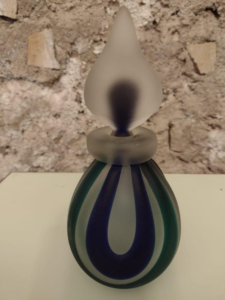 Murano Glass Perfume Bottle by Franco Moretti, Italy For Sale at 1stDibs