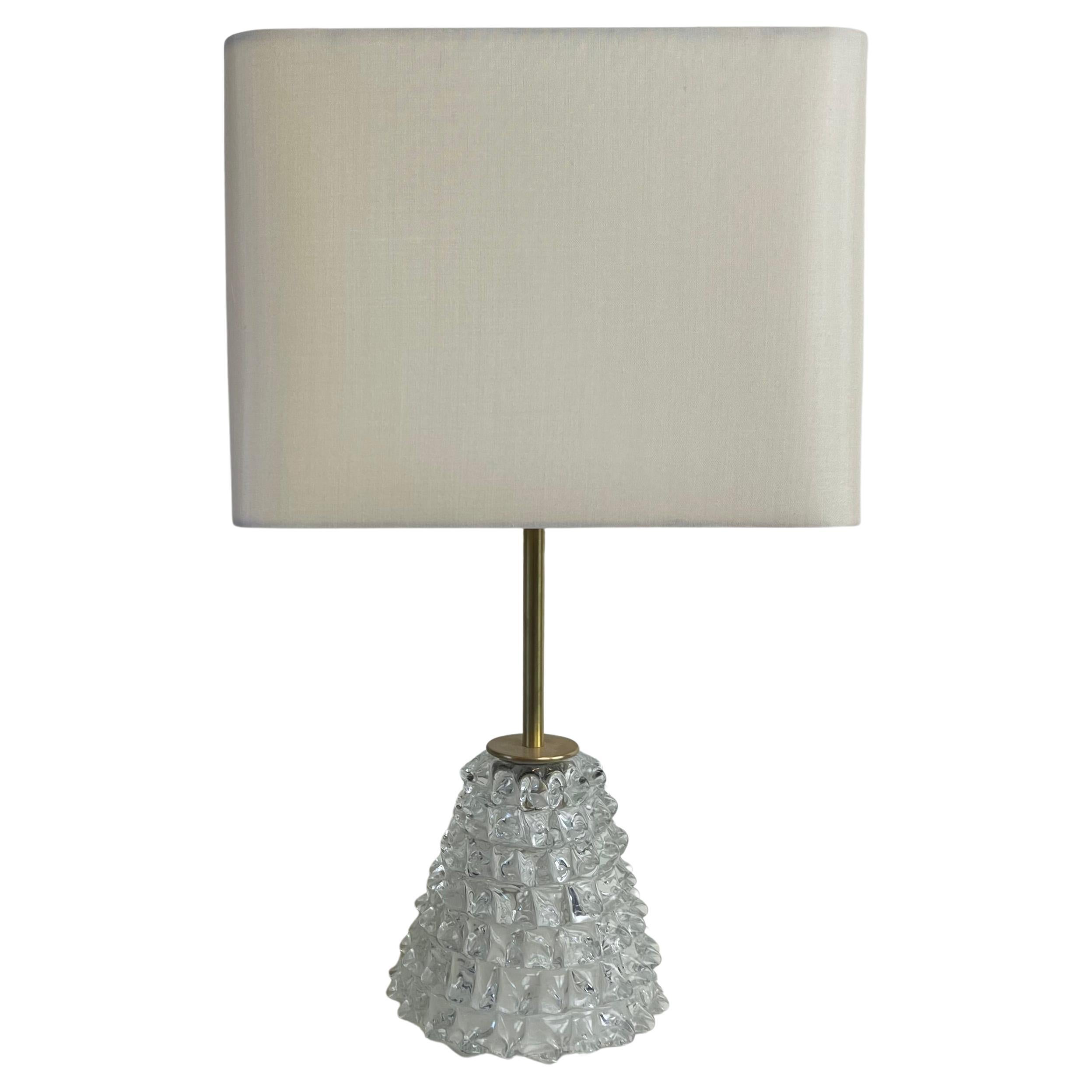 Barovier and Toso Murano Gold and Pink Table Lamp at 1stDibs