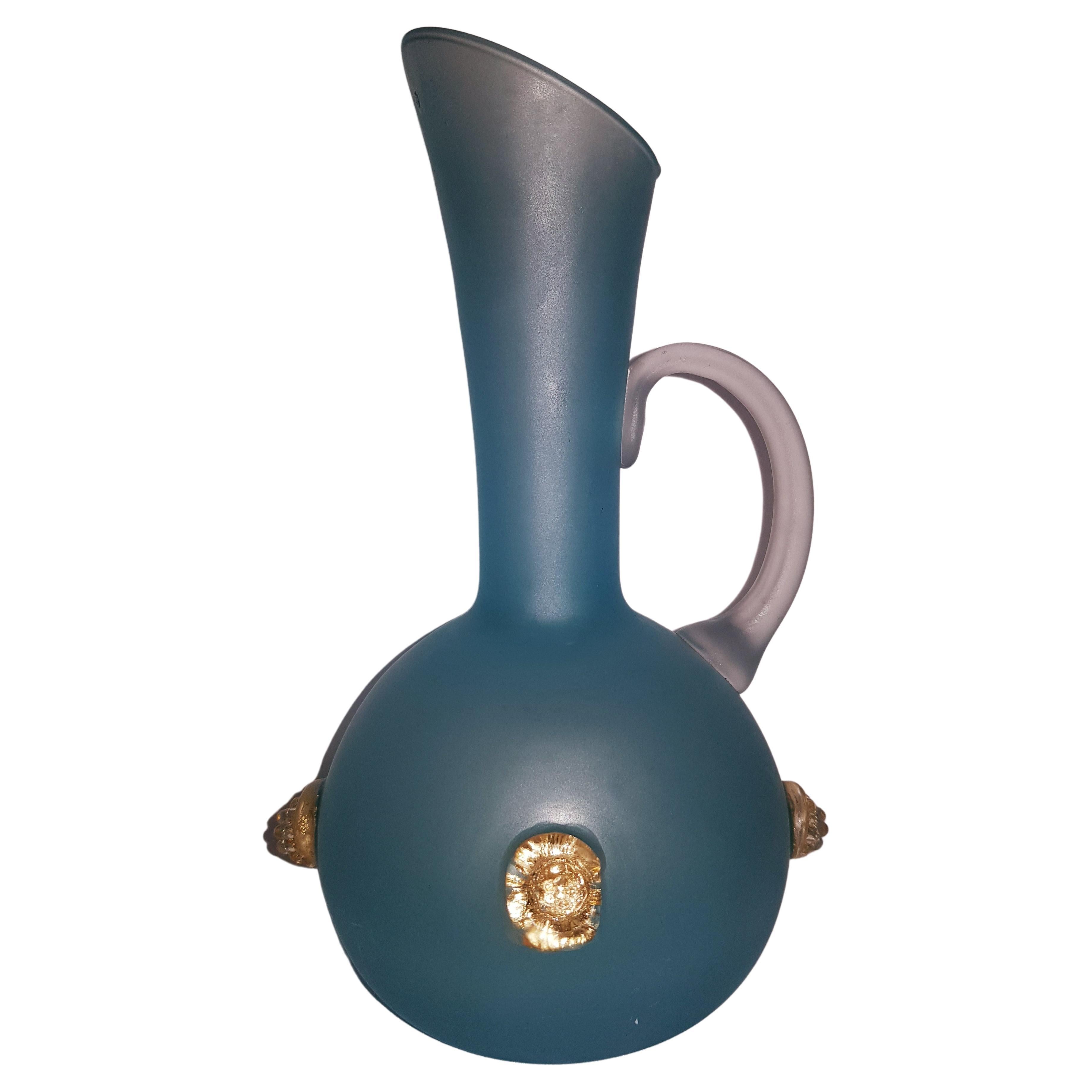 Iridescent Murano Glass Vase by Cenedese at 1stDibs