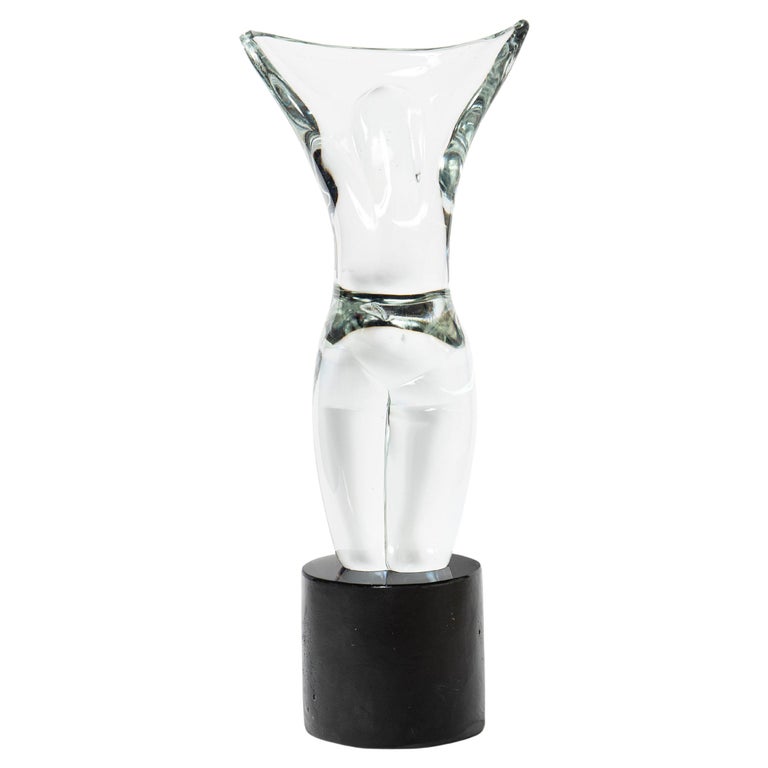 Murano Glass Sculpture of a Torso Signed Giuliano Tosi, Italy, Mid-20th ...
