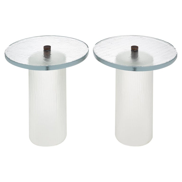 Murano Glass Side Tables For Sale at 1stDibs