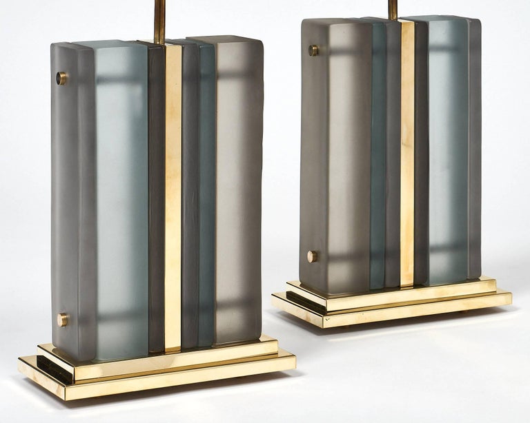 Murano Glass Slab Lamps For Sale at 1stDibs | glass slab new york