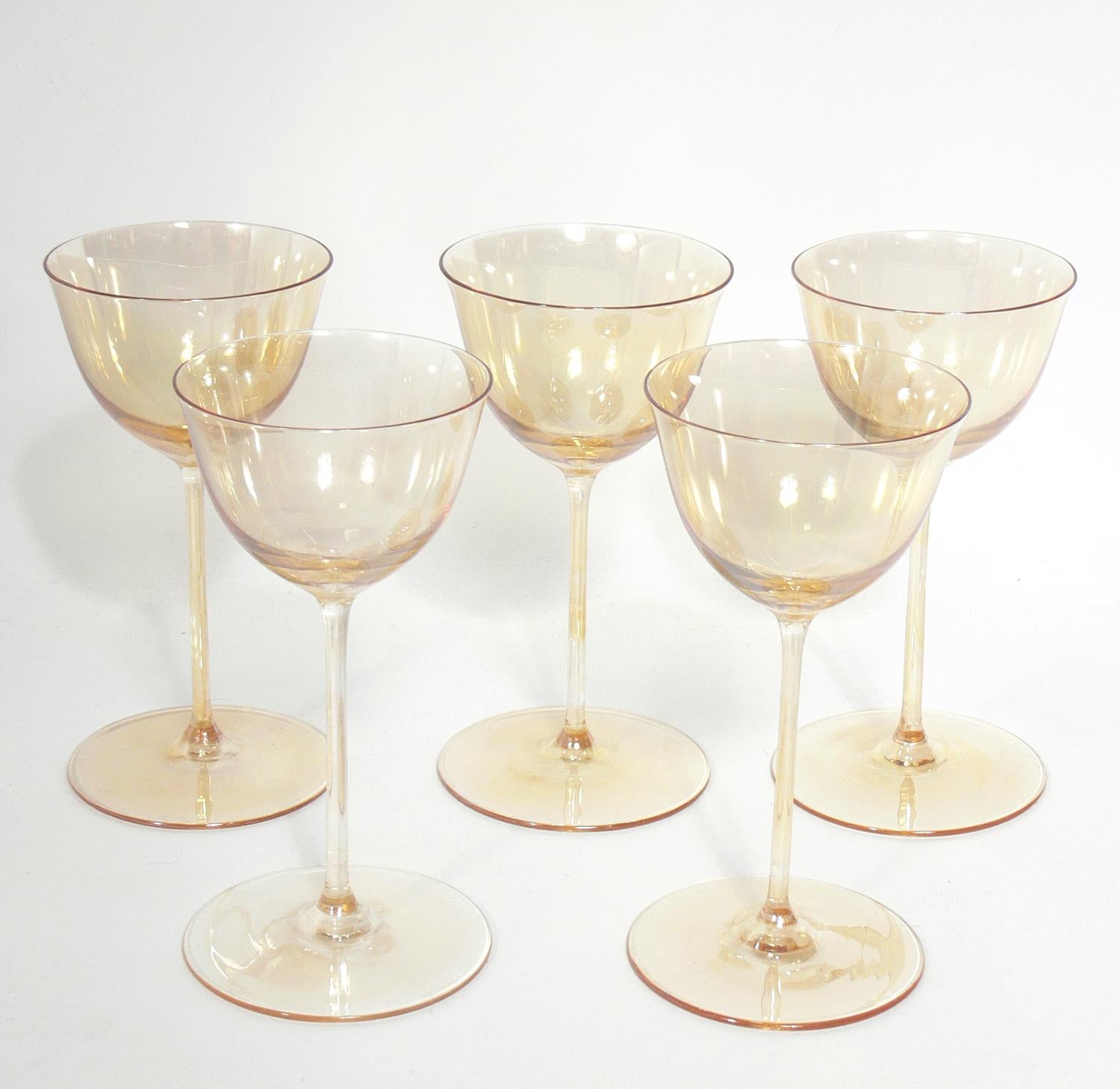 Murano Glass Stemware Attributed to Barovier at 1stDibs