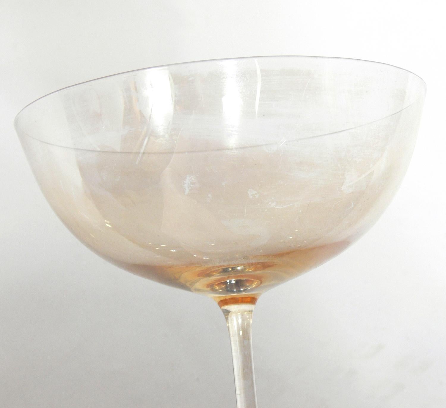 Murano Glass Stemware Attributed to Barovier at 1stDibs