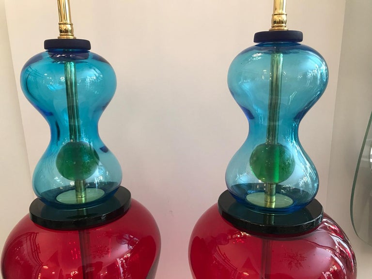 Murano Glass Studio Table Lamps at 1stDibs