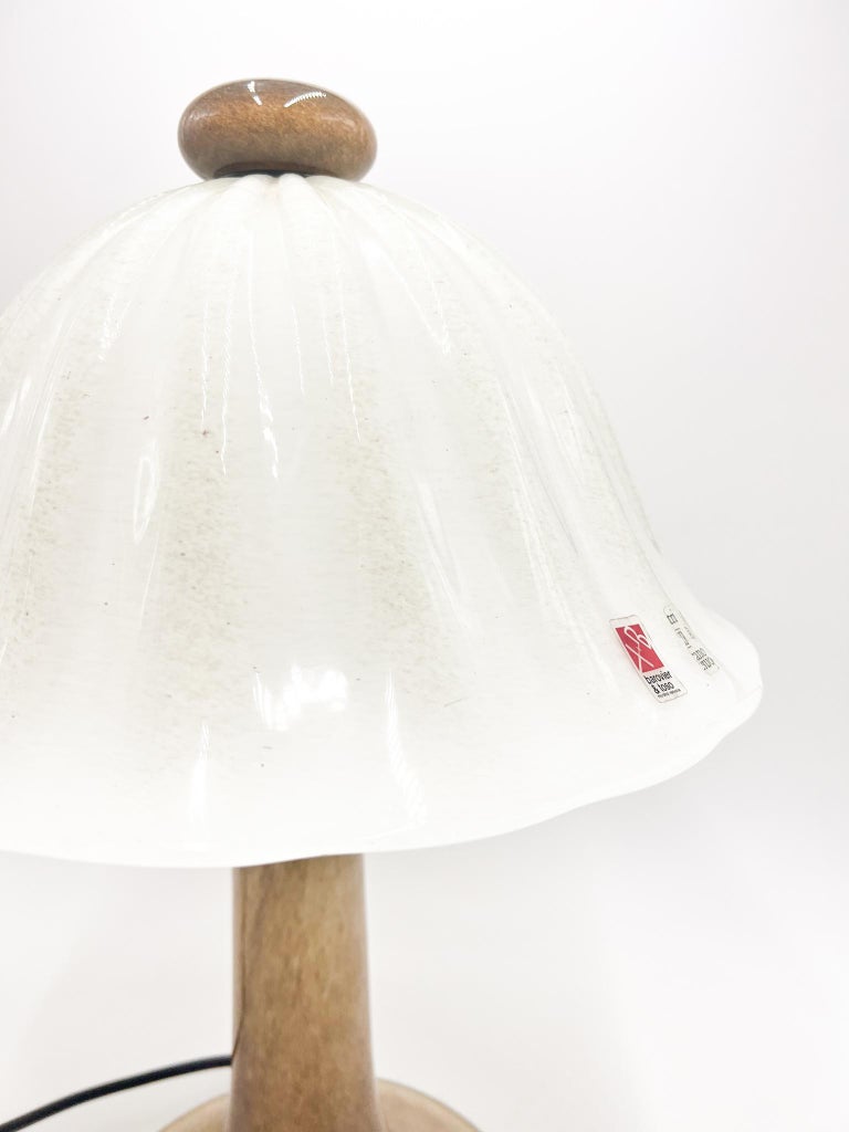 Murano Glass Table Lamp by Barovier and Toso 1960s For Sale at 1stDibs