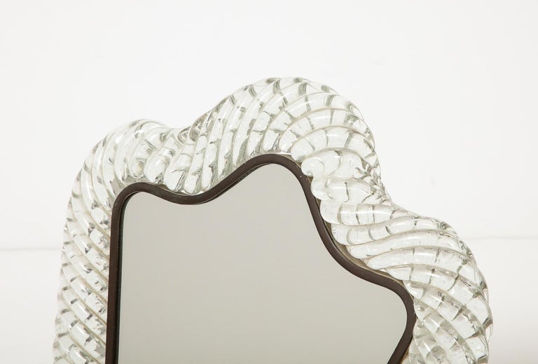 Murano Glass Table Mirror by Barovier and Toso For Sale at 1stDibs