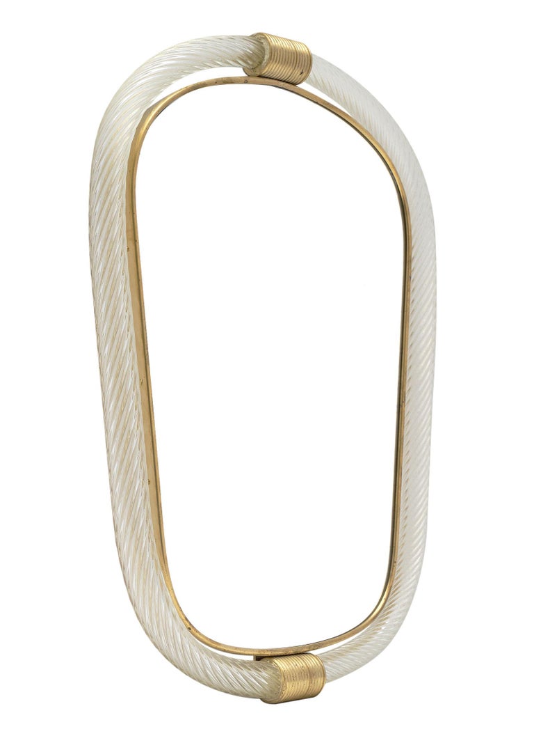 Murano Glass “Torsado” Mirror by Fuga at 1stDibs