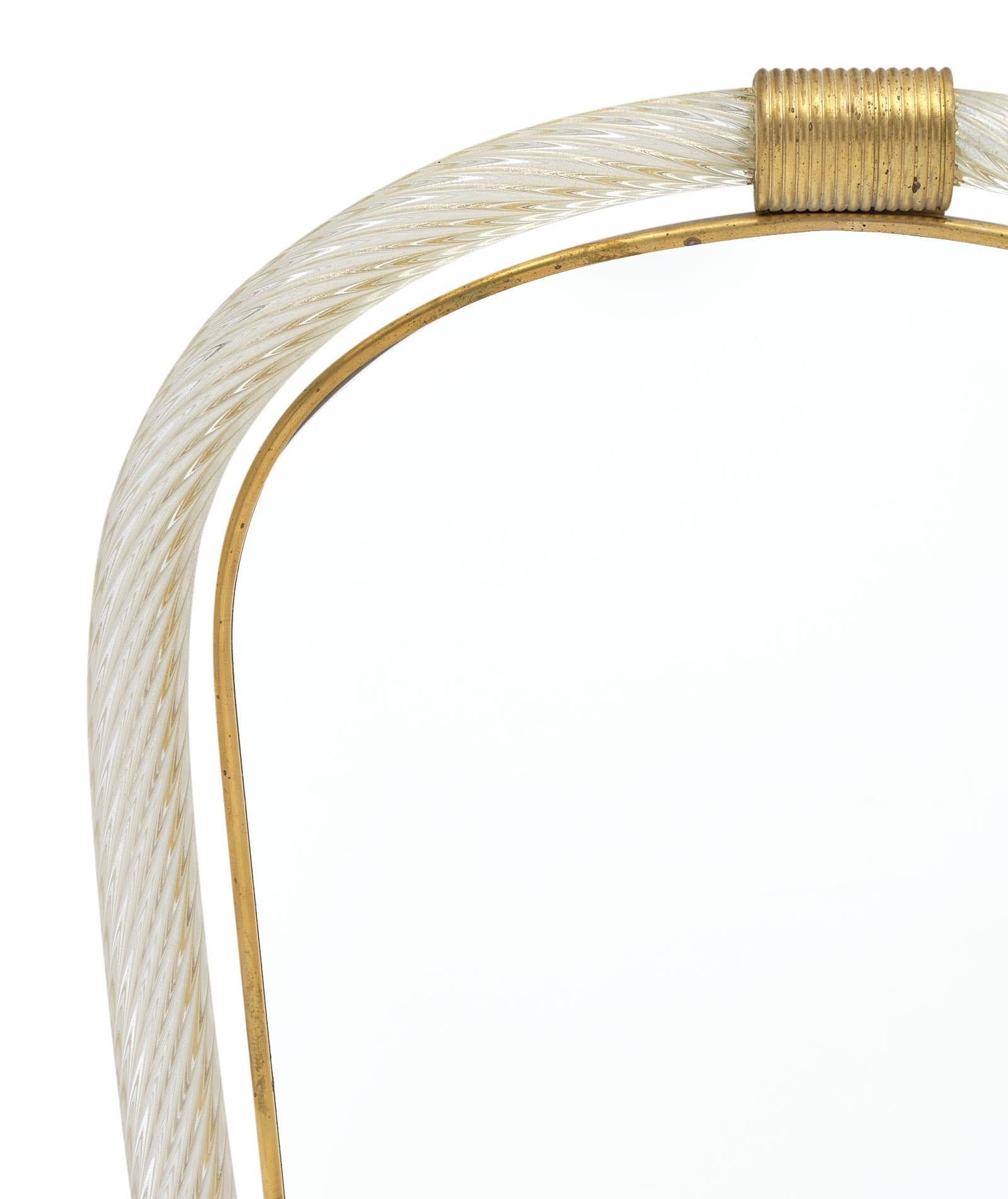 Murano Glass “Torsado” Mirror by Fuga at 1stDibs