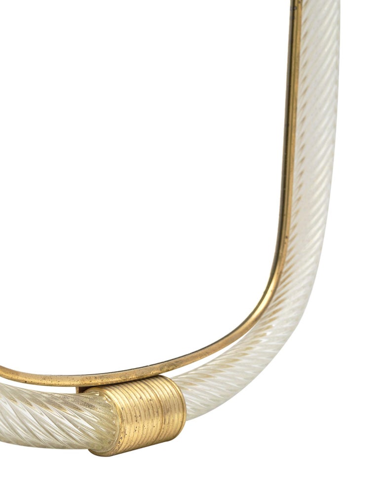 Murano Glass “Torsado” Mirror by Fuga For Sale at 1stDibs