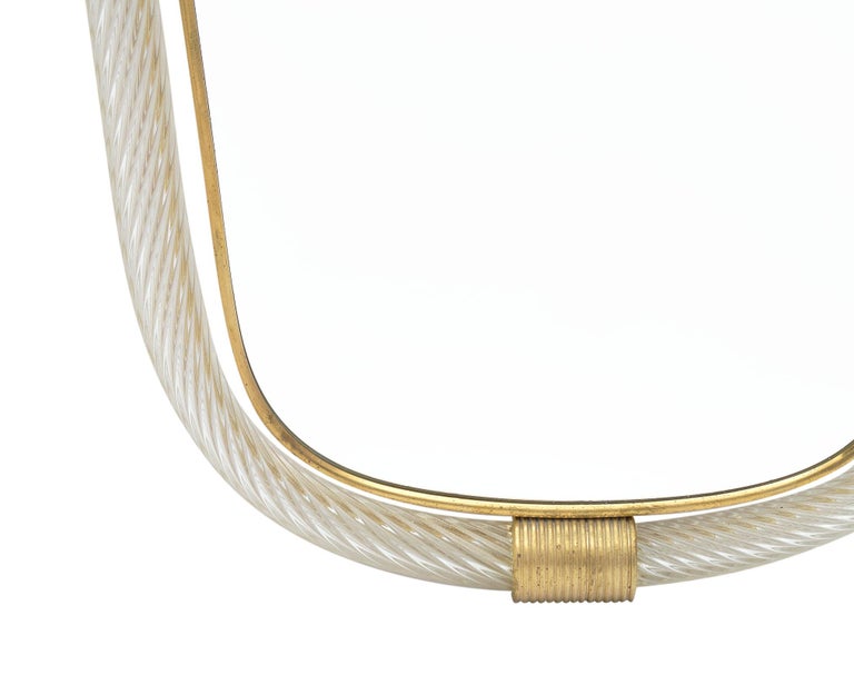 Murano Glass “Torsado” Mirror by Fuga For Sale at 1stDibs