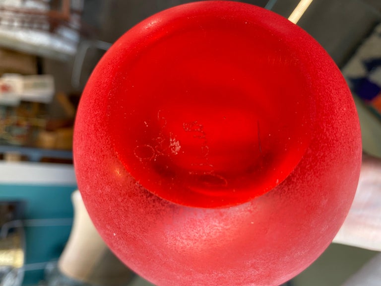 Murano Glass Vase by Franco Moretti, Italy, 1980s at 1stDibs