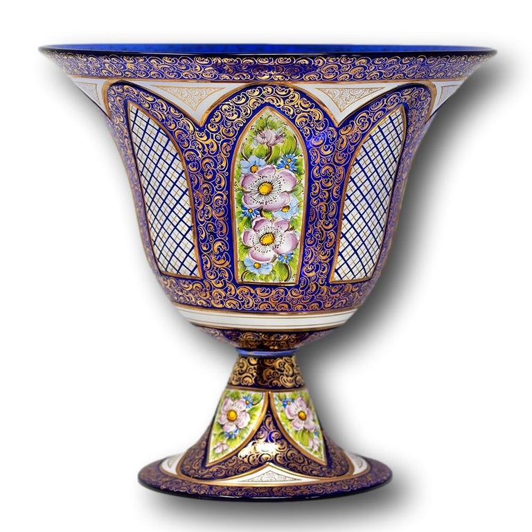 Murano Glass Vase Jardinière, 20th Century For Sale at 1stDibs
