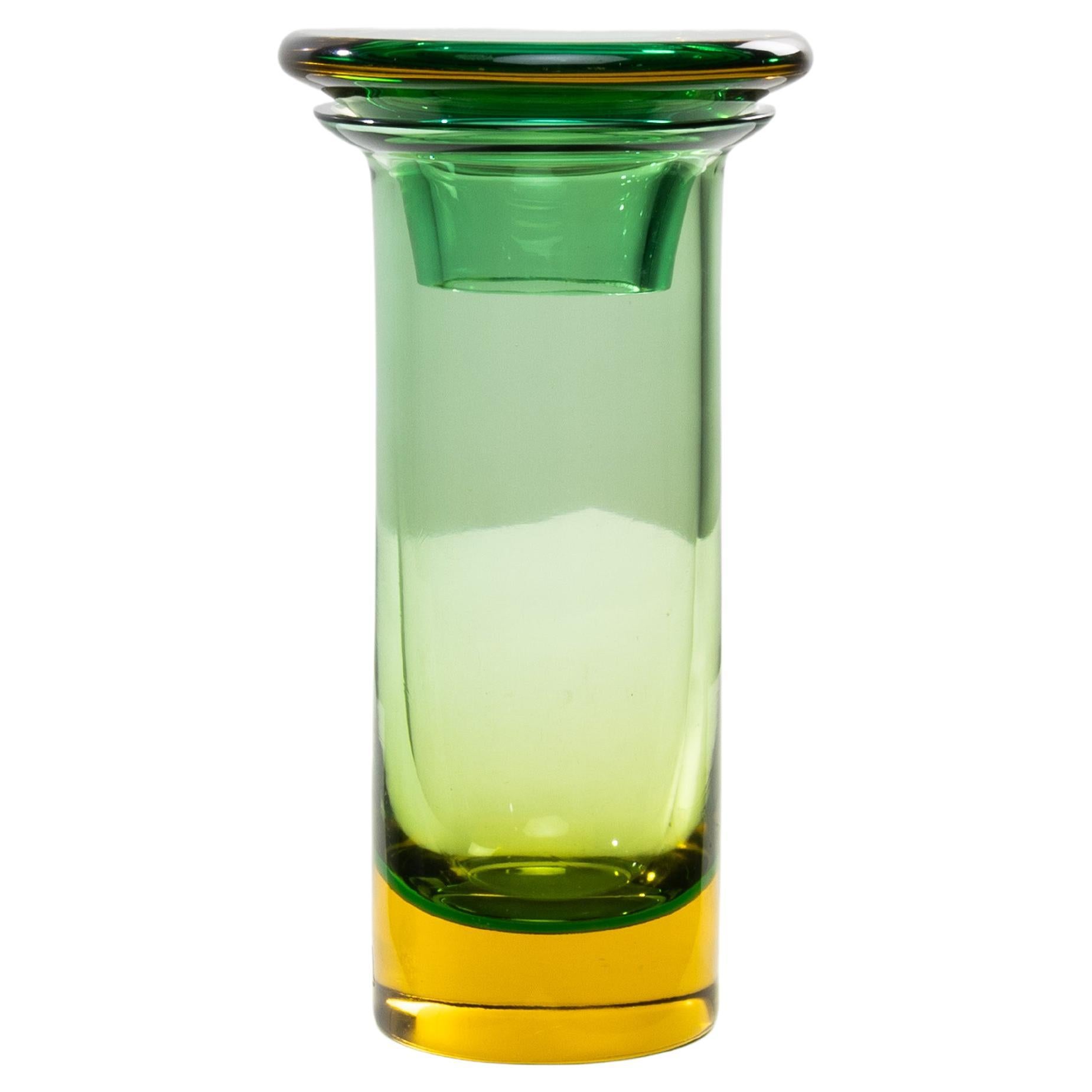 Murano glass vase with lid by Mario Pinzoni For Sale at 1stDibs