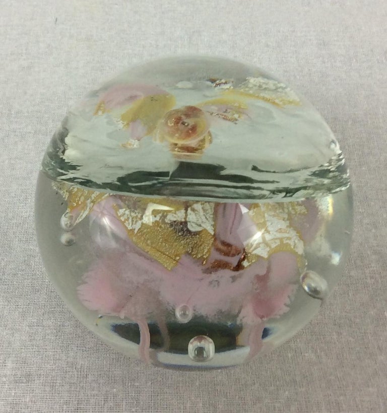 Murano Italian Art Glass Paperweight at 1stDibs