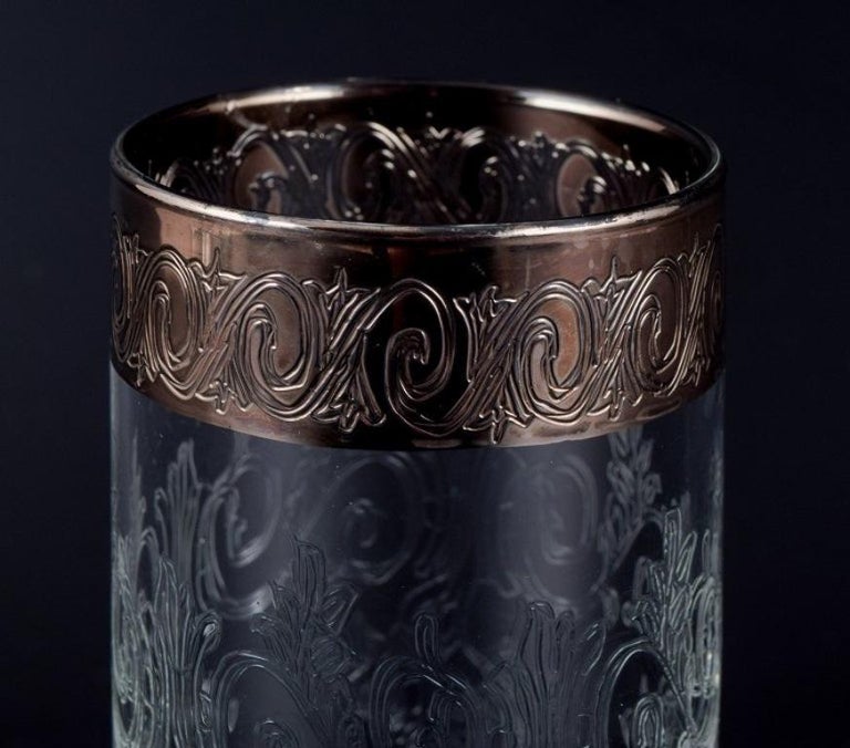 Murano, Italy, Five Mouth-Blown and Engraved Drinking Glasses with ...